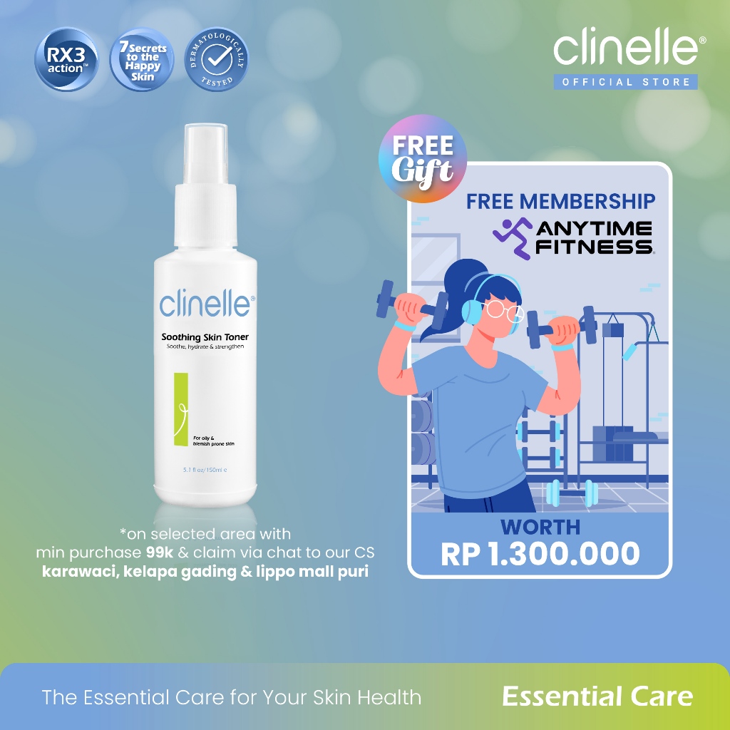 Jual (Big Sale) CLINELLE Soothing Skin Toner 150ml - Toner Spray Kulit ...