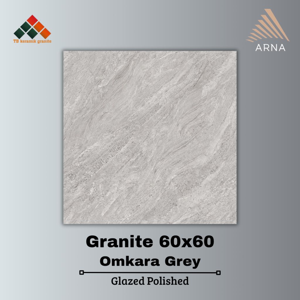 Jual Granite Lantai 60x60 Omkara Grey | Arna | Glazed Polished | Shopee ...