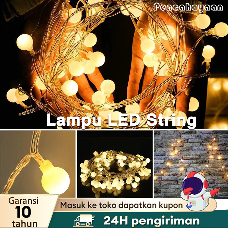 Jual lampu natal Lebaran Lampu LED String Lampu Dekoratif Fitting Lampu ...