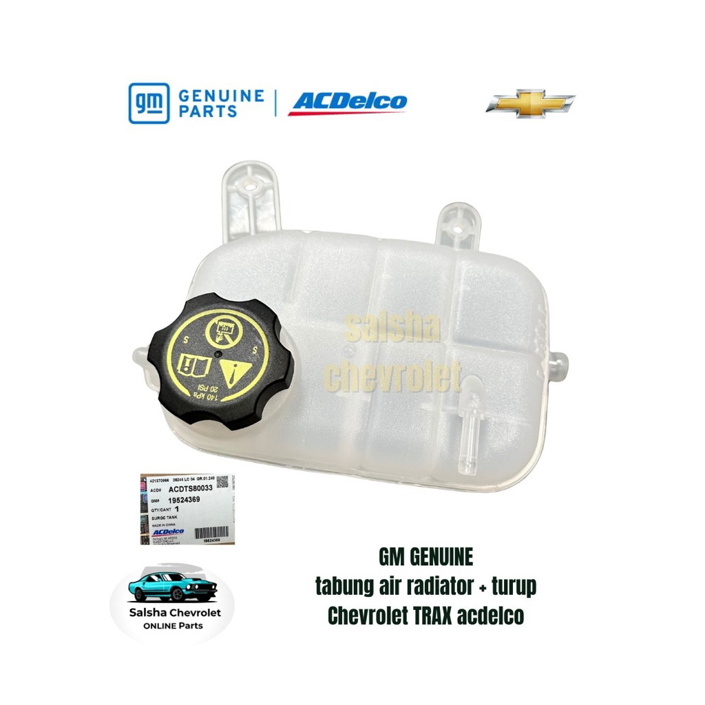 Jual tabung reservoir cadangan air radiator chevrolet trax acdelco ...