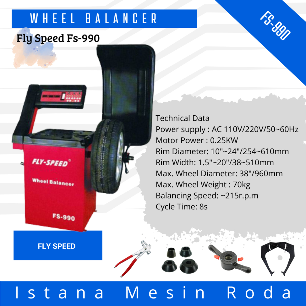 Jual Mesin Balancing Ban / Wheel Balancer Mobil flyspeed fs990 | Shopee ...