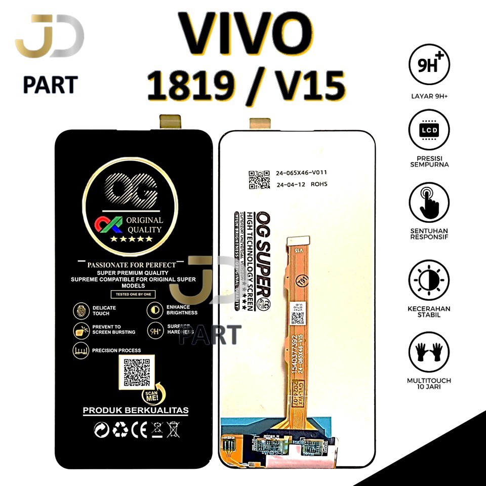 Jual LCD TOUCSHCREEN VIVO 1819 / V15 COMPLETE FULLSET ORIGINAL 100% ...