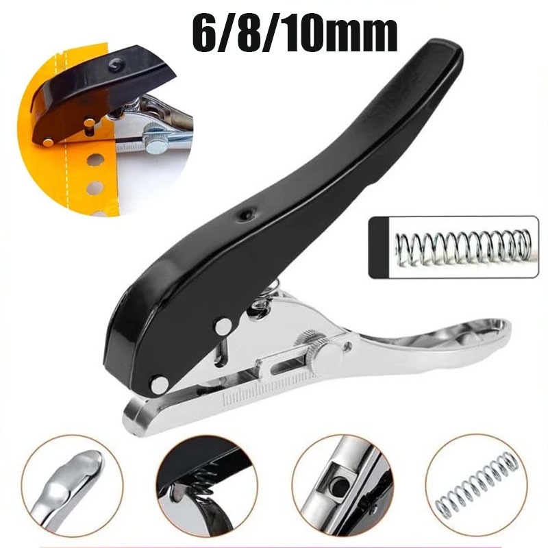 Jual Ukuran 6/8/10mm Lubang Kerajinan Manual Puncher Kertas Hole Punch ...