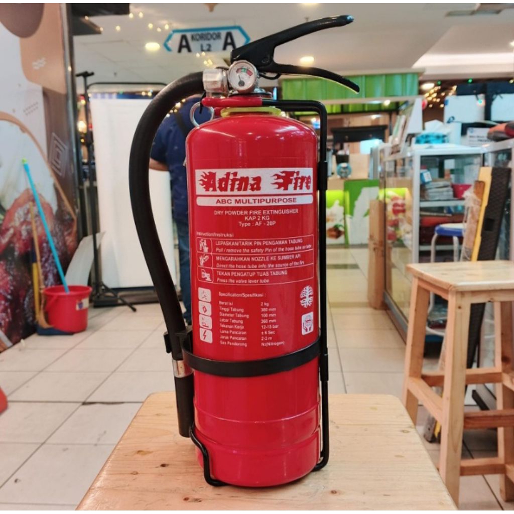 Jual Apar 2 Kg ABC powder Adina fire Alat pemadam api ringan 2 Kg fire ...
