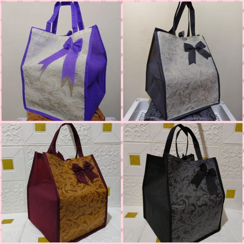 Jual TAS HAJATAN PITA EMBOS NEW KOMBINASI UKURAN 22 X 22.TAS KOTAK NASI ...