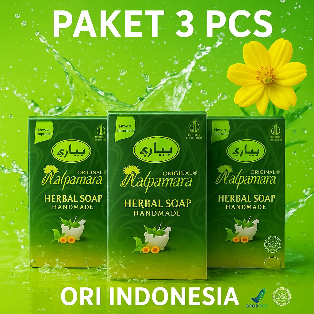 Jual Sabun Nalpamara Paket Hemat 3 pcs ORIGINAL HALAL BPOM Sabun Arab ...