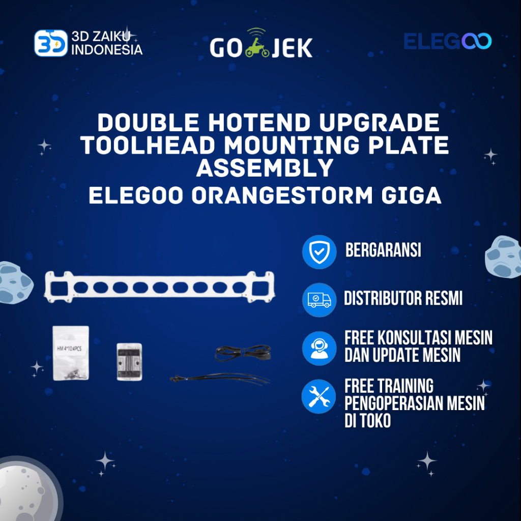 Jual Original ELEGOO Orangestorm Giga Double Hotend Upgrade Toolhead ...