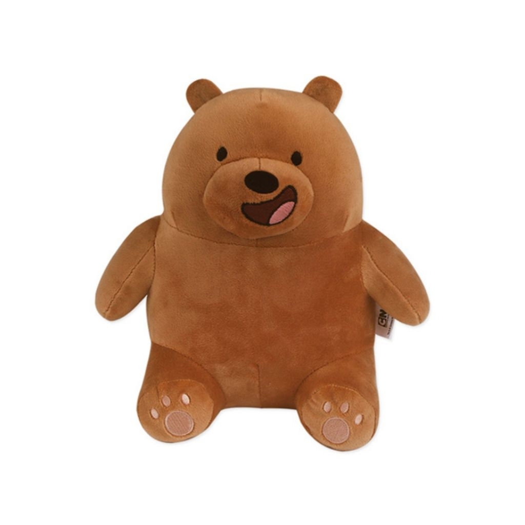 Jual CARTOON NETWORK Boneka We Bare Bears Grizzly Coklat Original ...