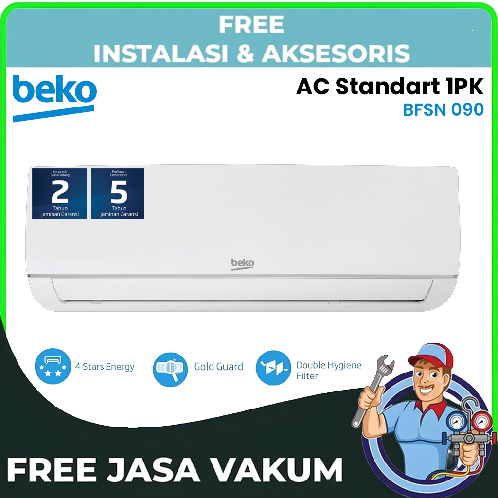 Jual [ KUALITAS EROPA TURKI] AC BEKO 1 PK LOW WATT R32 BSFSN-090 ...