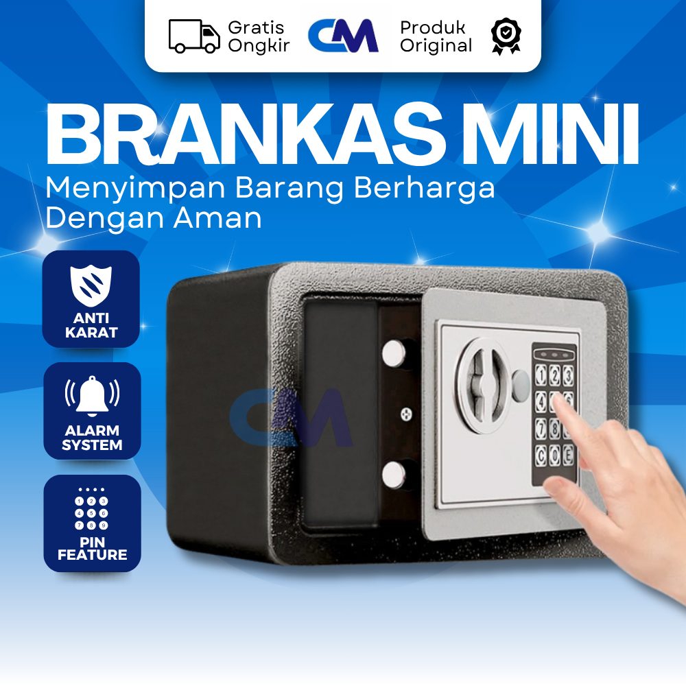 Jual CMART Kotak Brankas Hotel Mini Password Safe Deposit Box Brankas ...