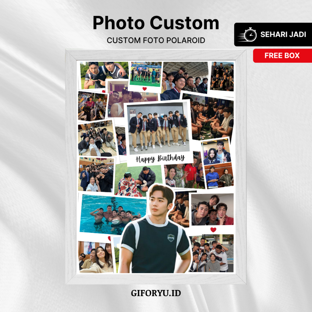 Jual Custom Foto Polaroid Frame A4 5R Bingkai Cetak Foto | Kado Unik ...