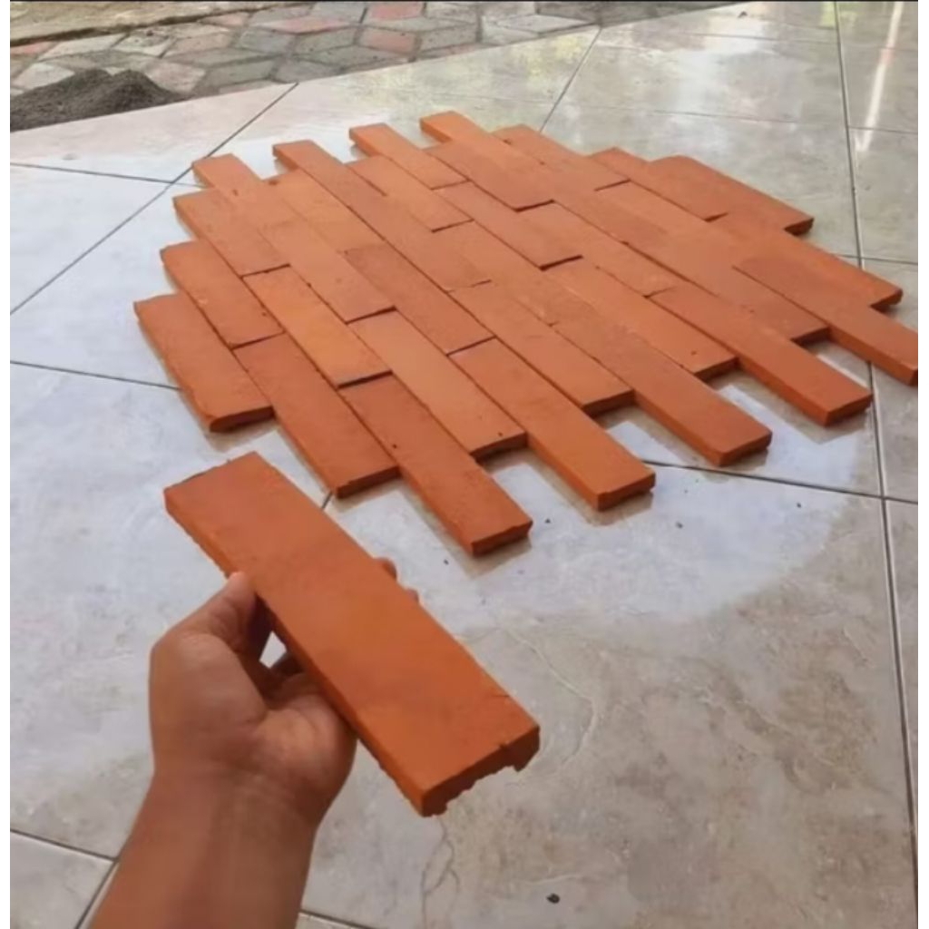 Jual BATA TEMPEL TANAH LIAT/BATA TEMPEL BAKAR | Shopee Indonesia