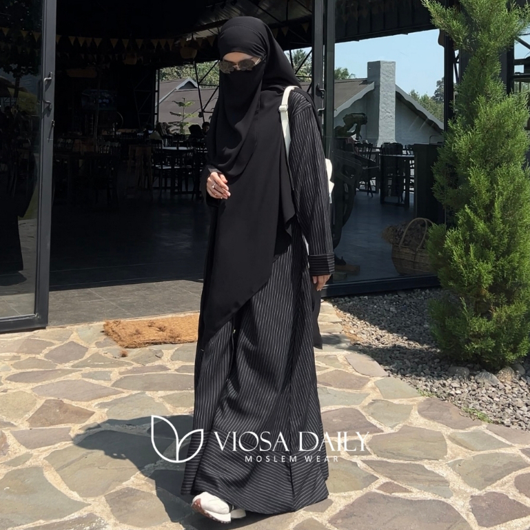 Jual Viosa Daily - LINEA Abaya Salur Outfit Daily Simple Syari (Abaya ...