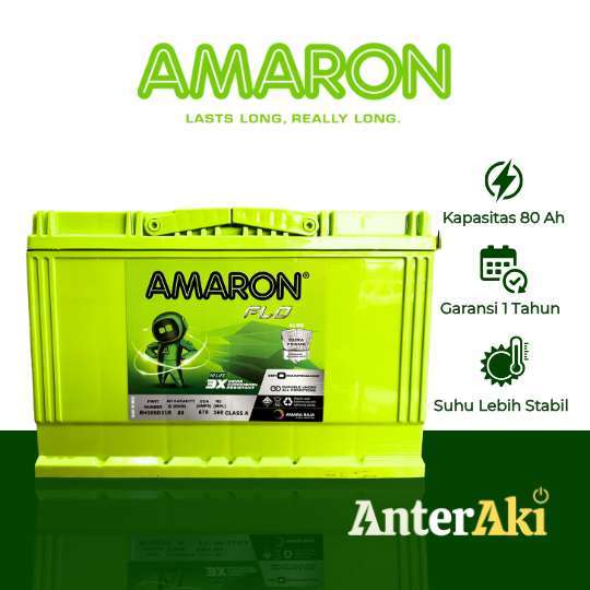 Jual AMARON HILIFE FLO 105D31R Aki Mobil L300 Diesel - Accu Kering 80Ah ...