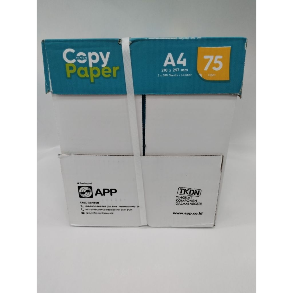 Jual Kertas Hvs Copy Paper// BMO A4 75 Gr per Box isi 5 Rim | Shopee ...