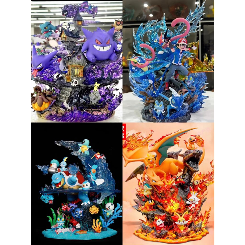 Jual Mainan action figure pokemon statue design egg studio charizard ...