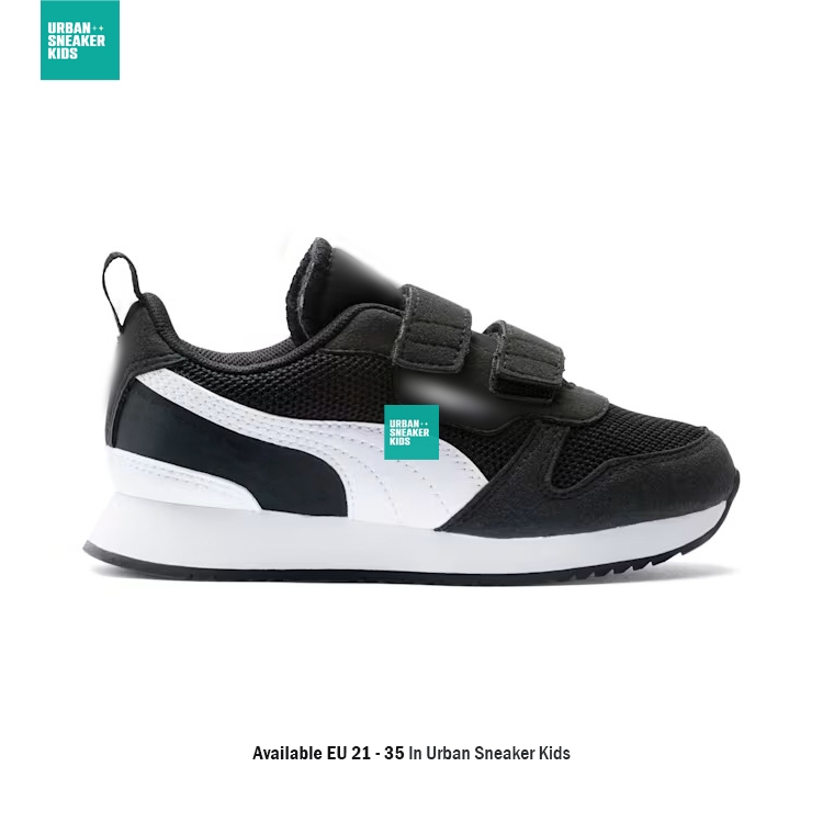 Jual PR78VBW SEPATU SNEAKERS ANAK VELCRO HITAM PUTIH SUEDE LAKI-LAKI ...