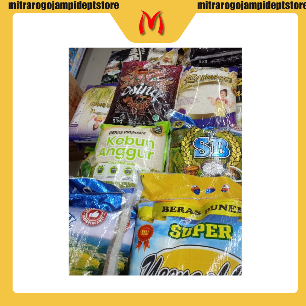 Jual ANEKA BERAS 5KG | TEMPONG, RATU AYU, OSING, UENAK, SB BERAS ...