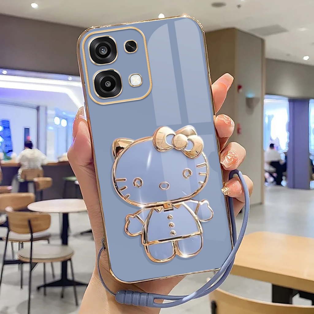 Jual Case Oppo A6 Pro 4G, A6 Pro 5G Soft Case Stand Holder Mirror ...