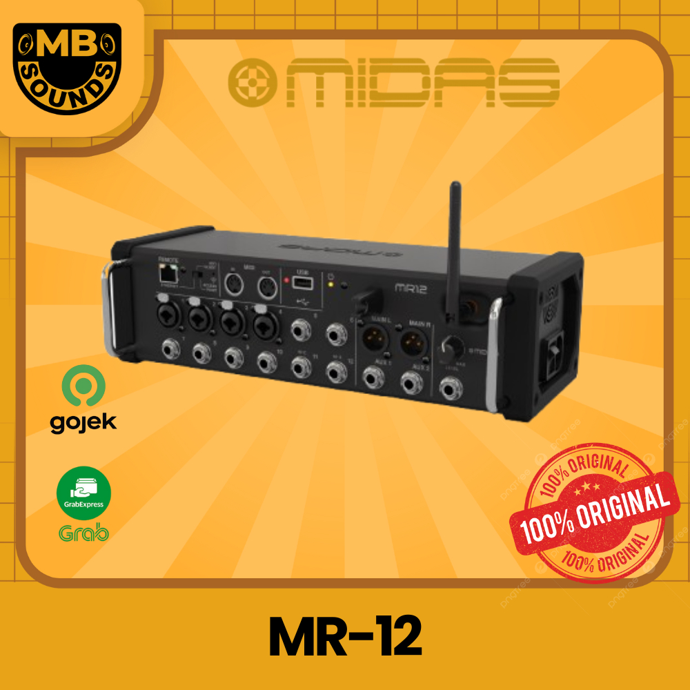 Jual MIXER MIDAS MR12 / MR-12 / MR 12 DIGITAL MIXER USB ORIGINAL ...