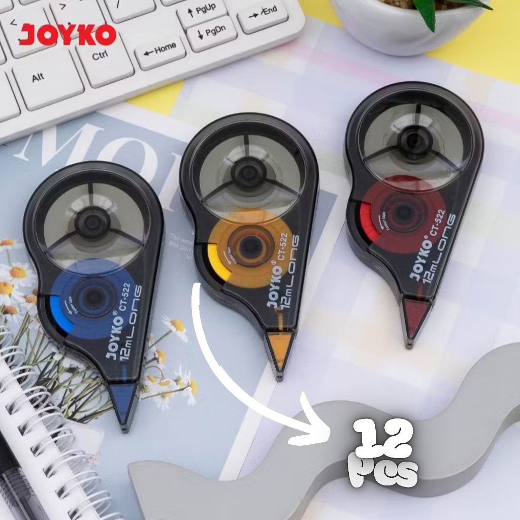 Jual 12 PCS TIP EX KERTAS JOYKO || CAIRAN CORRECTION JOYKO | Shopee ...