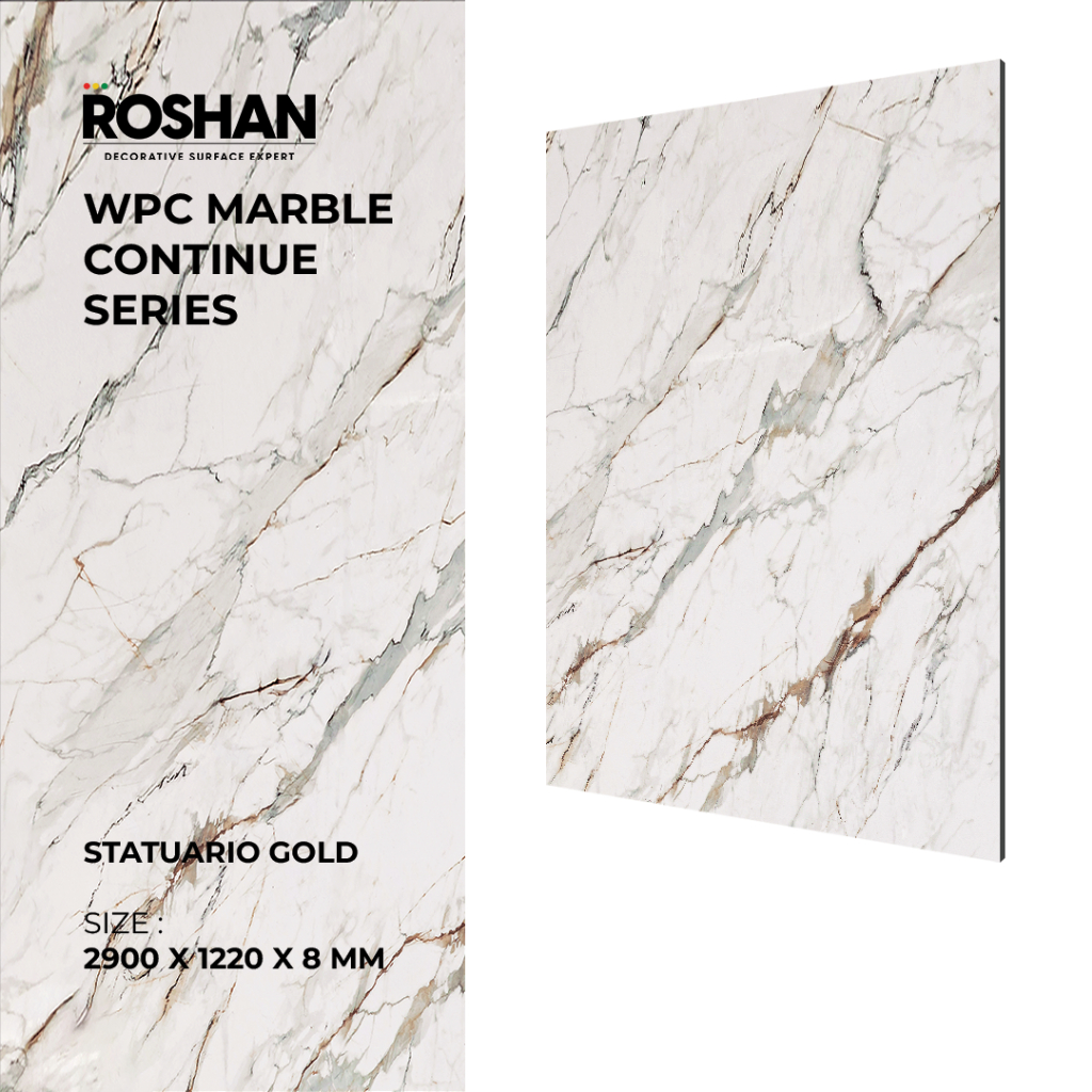 Jual WALL PANEL MARBLE CONTINUE SERIES (GLOSS) WPC ROSHAN 2.90 M x 1.22 ...