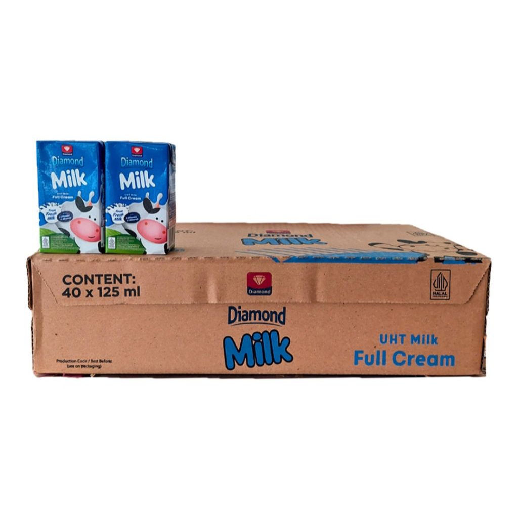 Jual Diamond Susu UHT Full Cream 40 x 125ml/Karton | Shopee Indonesia