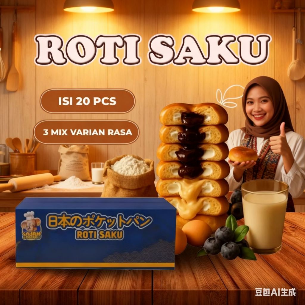 Jual ROTI SAKU Mochi Gajah Gemoy isi 20 3 varian rasa coklat susu dan ...