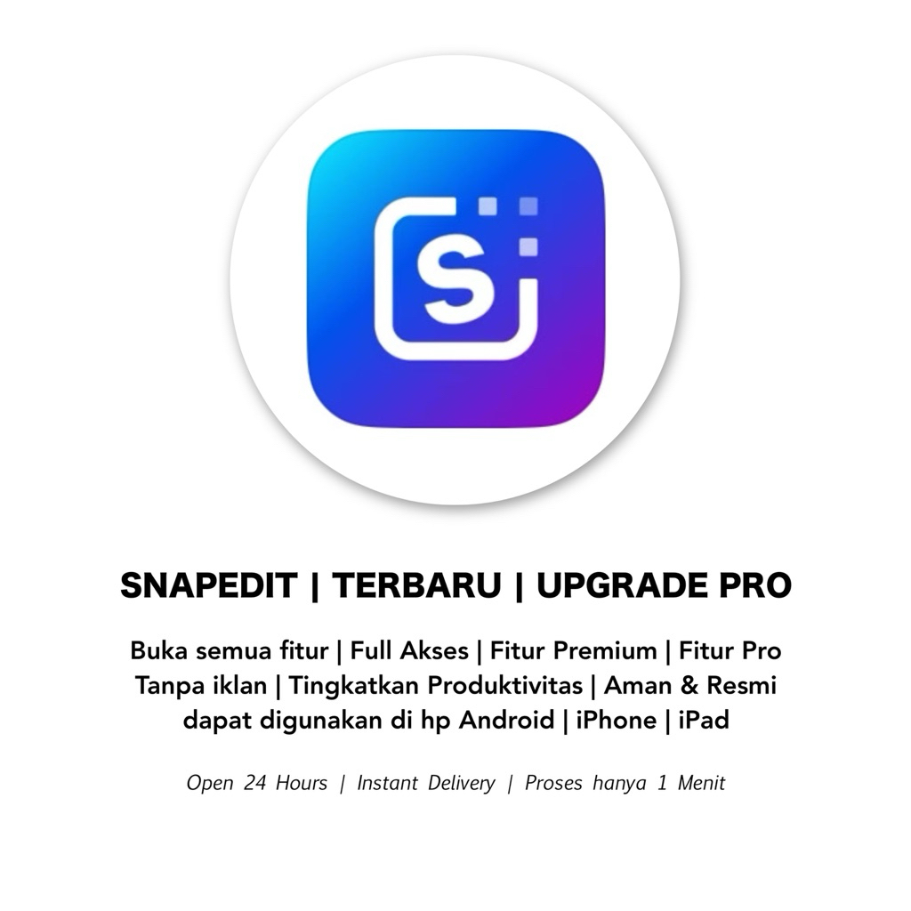 Jual Snapedit Pro | Daily & Weekly | Shopee Indonesia