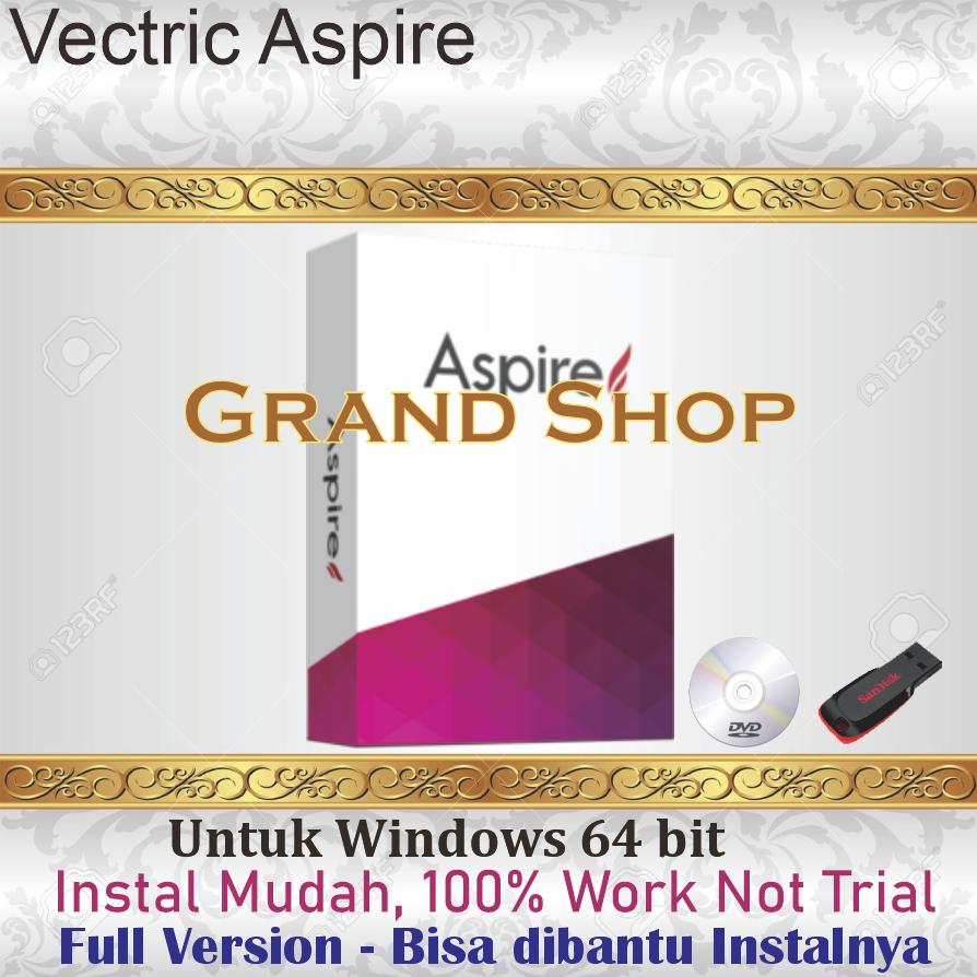 Jual Vectric Aspire 12.504 - Full Version, Lilfetime | Shopee Indonesia