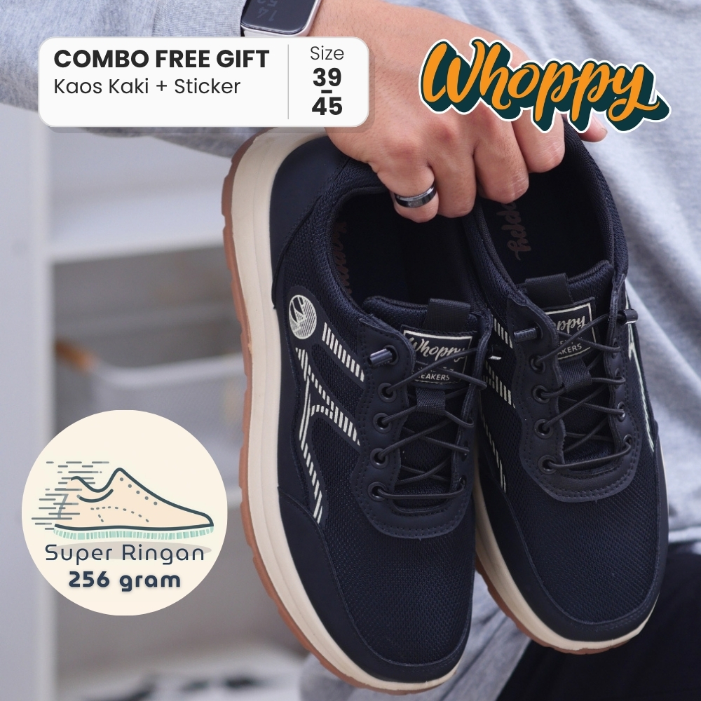 Jual Whoppy Oscar SL63 Sepatu Super Ringan Cowok Keren Outfit Sneakers ...