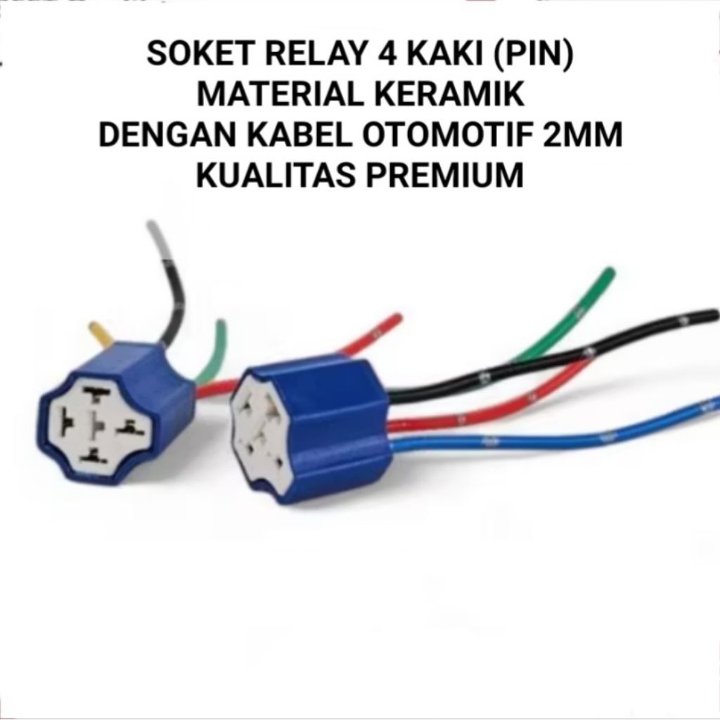 Jual Soket relay keramik 4 kaki dengan kabel | Shopee Indonesia