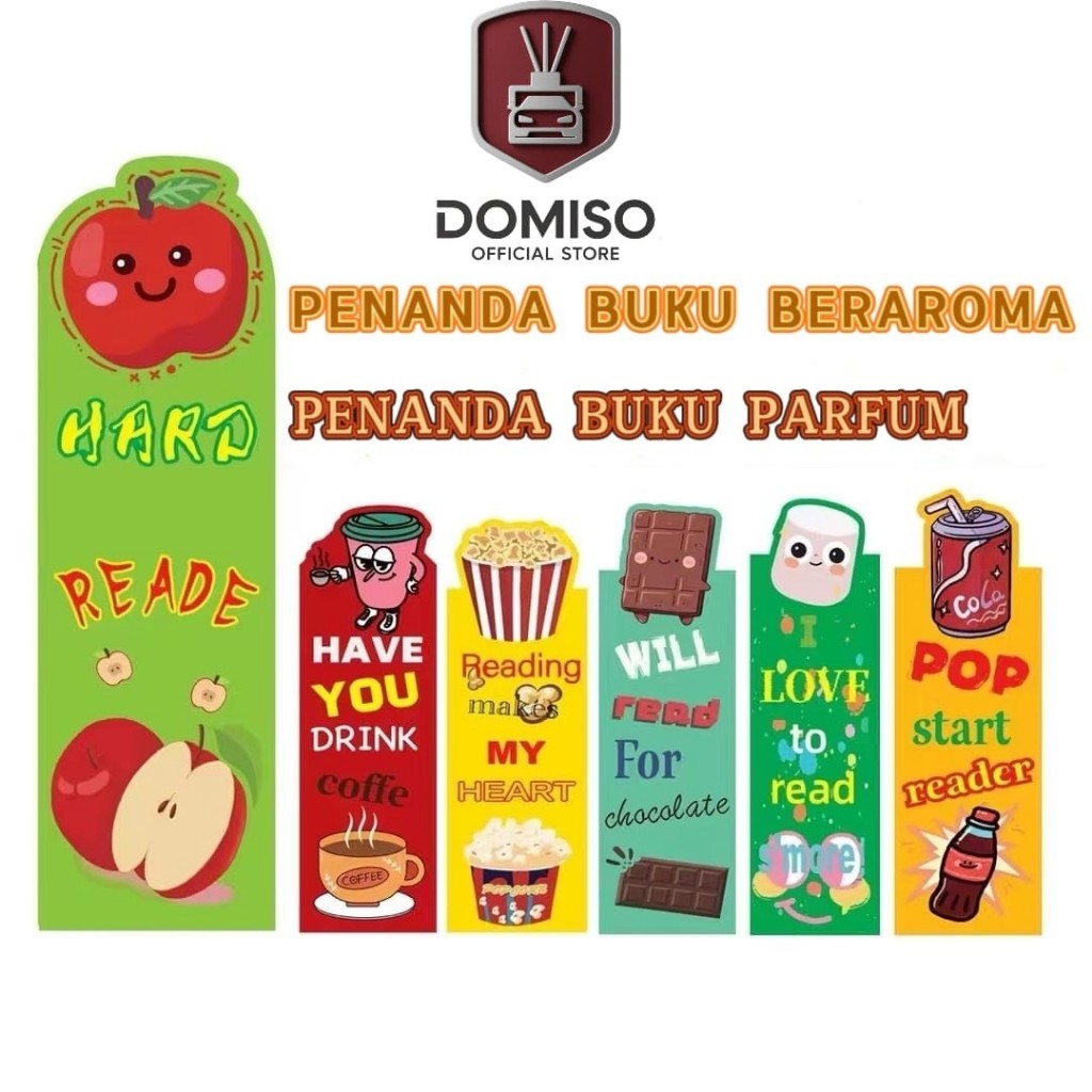 Jual Penanda Buku Beraroma Penanda Buku Parfum Isi 12Pcs/Pak 12 Aroma ...