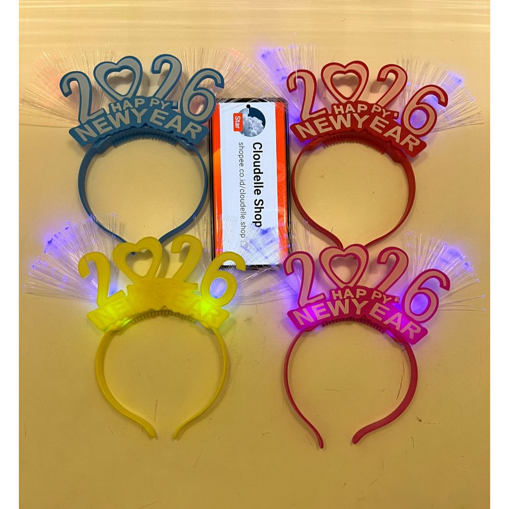Jual Bando 2026 Led Pesta Tahun Baru - Bando Happy New Year 2026 Led ...
