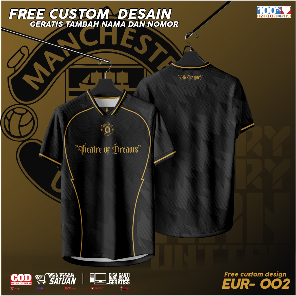 Jual Jersey Manchester United MU Fantasy , Full print bahan dryfit ...