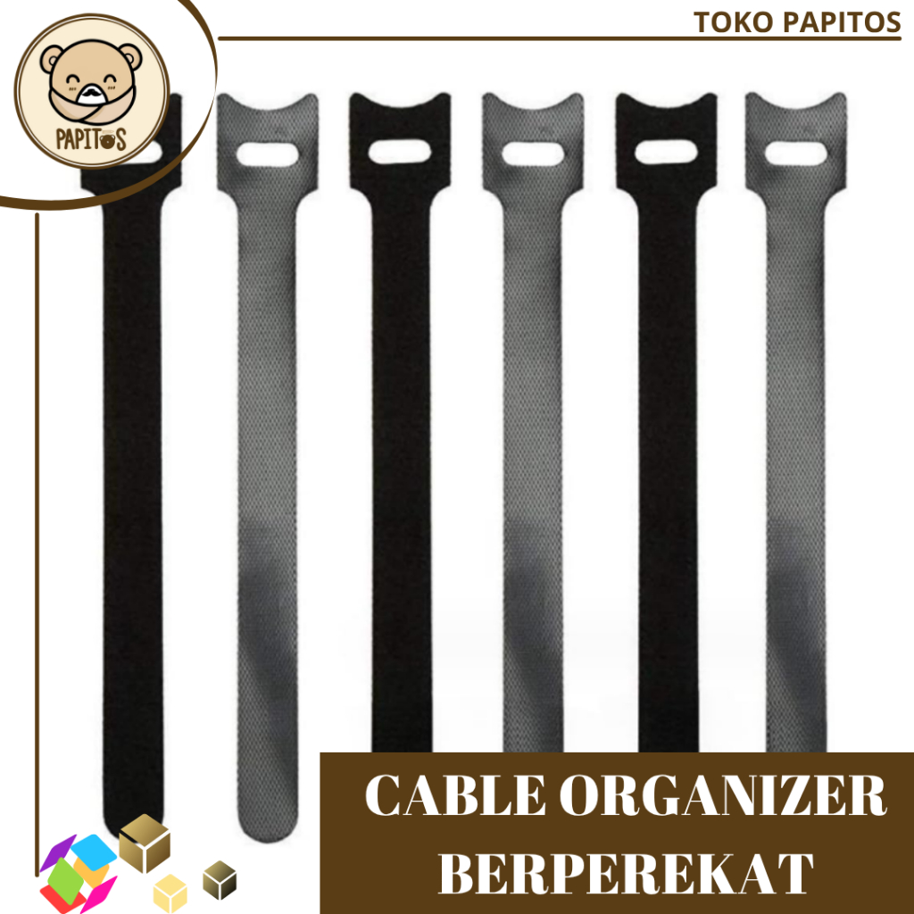 Jual Pengikat Kabel Berperekat | Cable Organizer | Strap Cable | Dijual ...