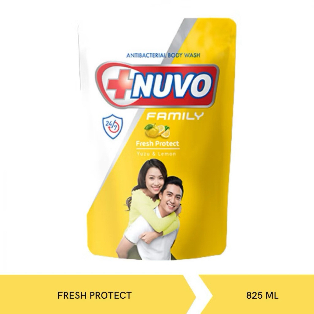 Jual NUVO FAMILY FRESH LEMON PROTECT ANTI BACTERIAL 825ML | Shopee ...