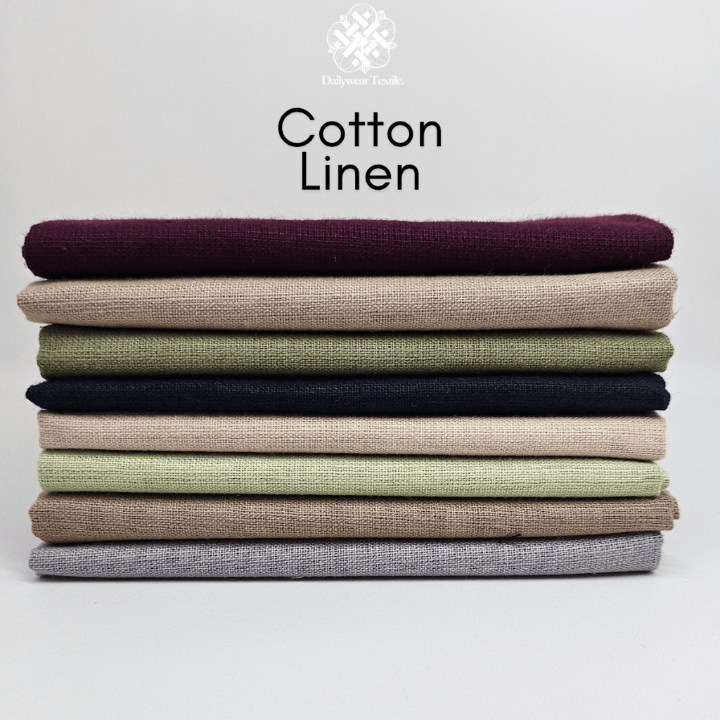 Jual Kain Katun Linen | Bahan Katun Linen | Full Katun Linen 0.5 YARD ...