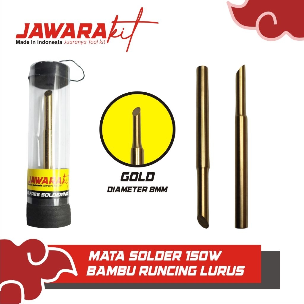 Jual MATA SOLDER 150W GOLD BAMBU RUNCING 8MM PANJANG 10CM | Shopee ...