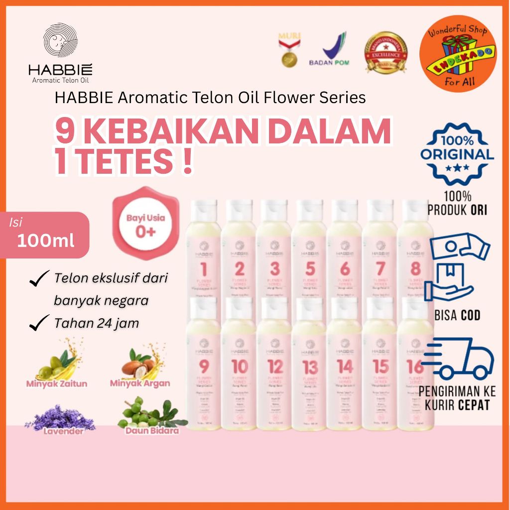 Jual HABBIE Aromatic Telon Oil 100ml - Flower Series - Best Varian ...