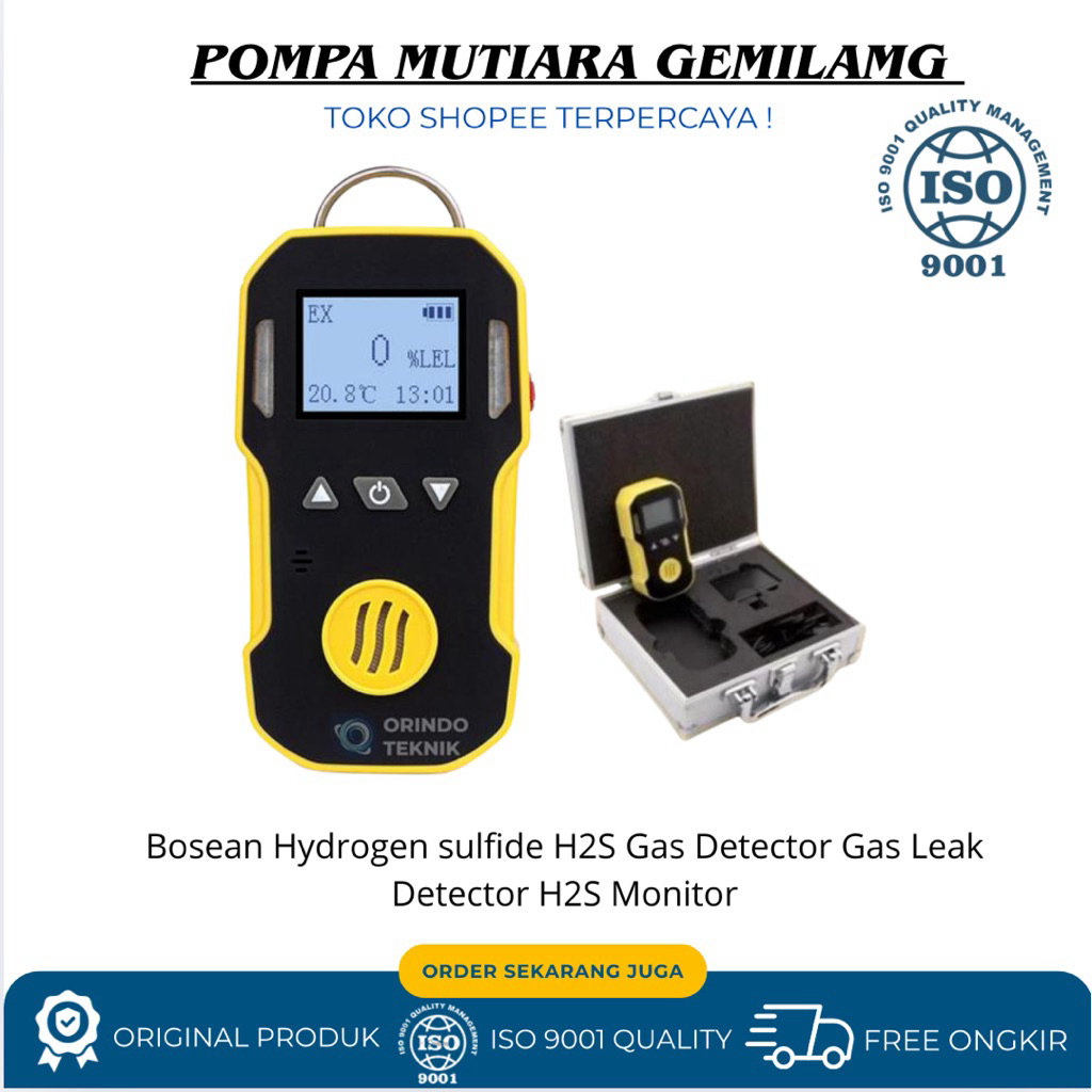 Jual Bosean Hydrogen sulfide H2S Gas Detector Gas Leak Detector H2S ...