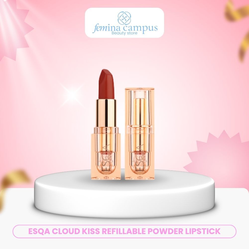 Jual ESQA Cloud Kiss Refillable Powder Lipstick | Shopee Indonesia