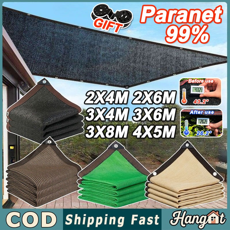 Jual [COD]Paranet 99% Anti-UV Jaring Lebar 2/3/4/5/6 Meter Enkripsi 12 ...