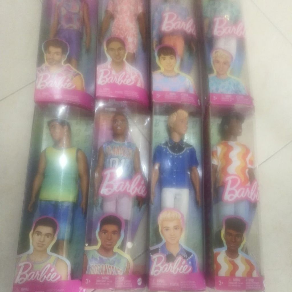 Jual Boneka Barbie Ken Fashionista Pria Original Mattel Model Pakaian ...