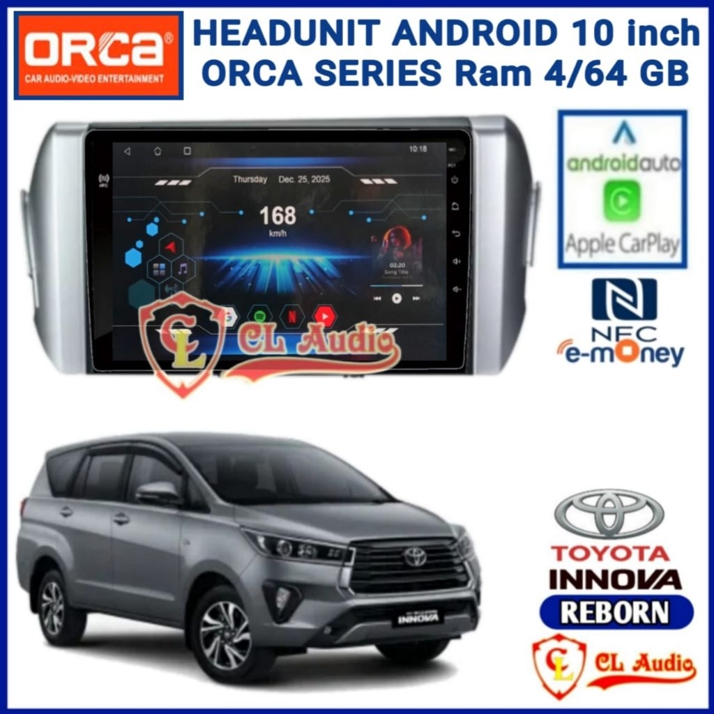 Jual Head Unit Android Orca Eco Series 10 Inch Toyota Innova reborn Ram ...