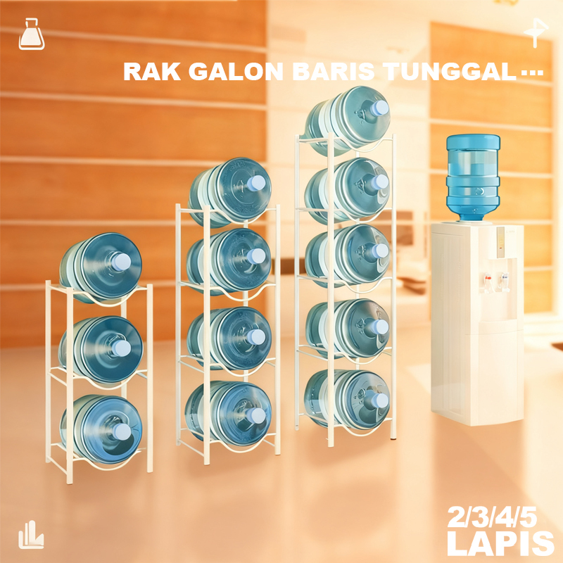 Jual Rak Besi Galon Tempat Penyimpanan Galon Air Minum Rak Dispenser ...