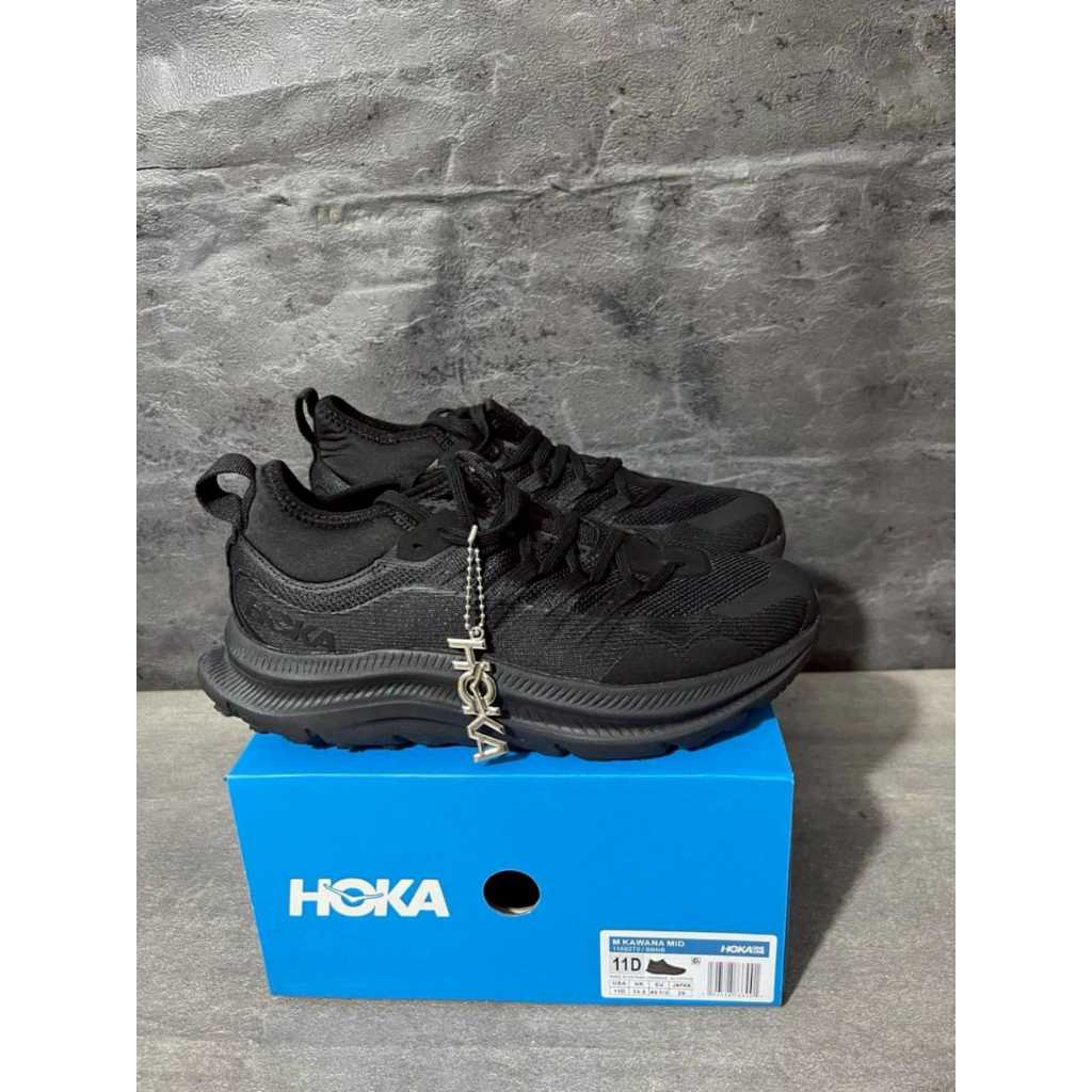 Jual Sepatu Hoka Kawana Mid Mens Black Carbon Black | Shopee Indonesia