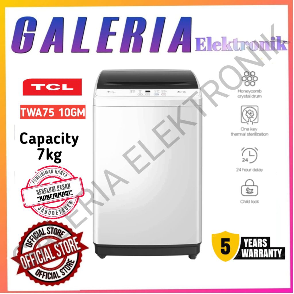Jual MESIN CUCI TOP LOADING 7KG TWA75-10GM / TWA7510GM / TWA75 10GM ...