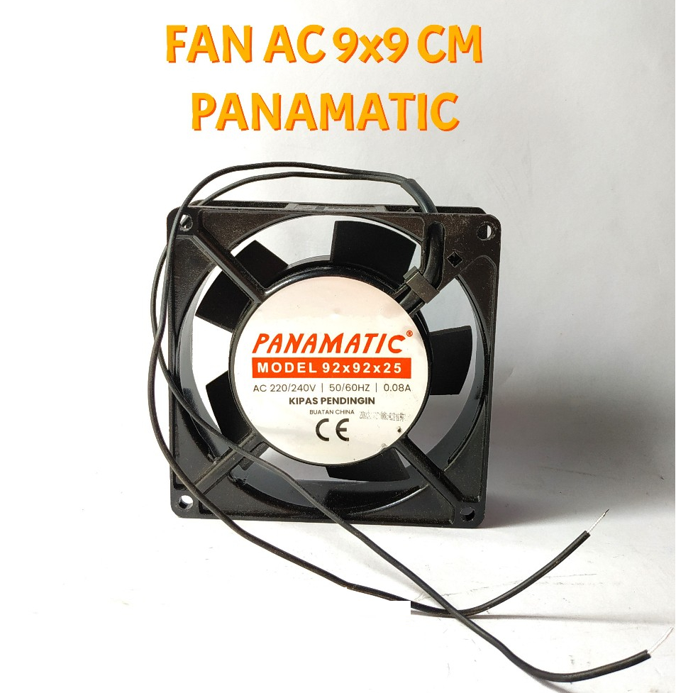 Jual Kipas Fan AC 220Volt 9X9 CM / Kipas AC 220 Volt 9 CM Fan Listrik ...