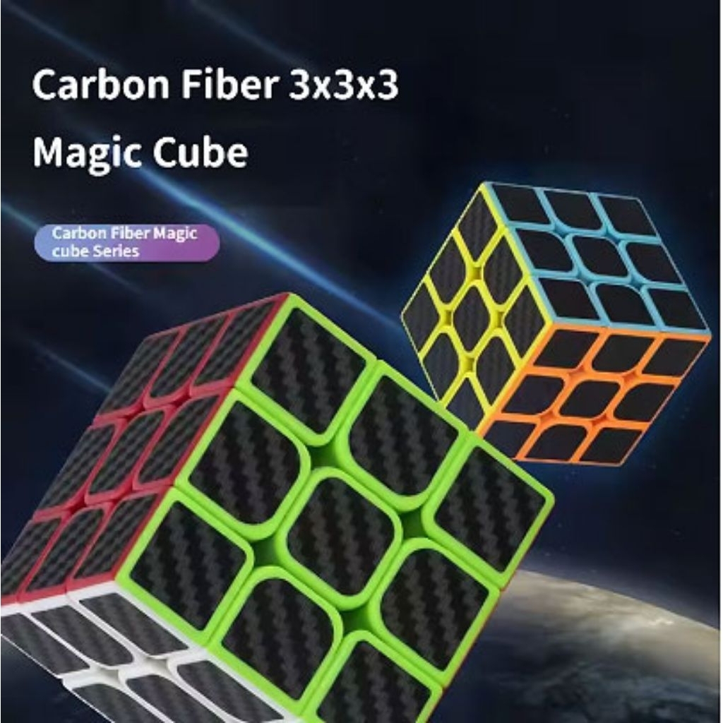 Jual FMA Mainan Kubus Rubik Carbon Fiber Magic Cube 3x3 Ringan Kualitas ...
